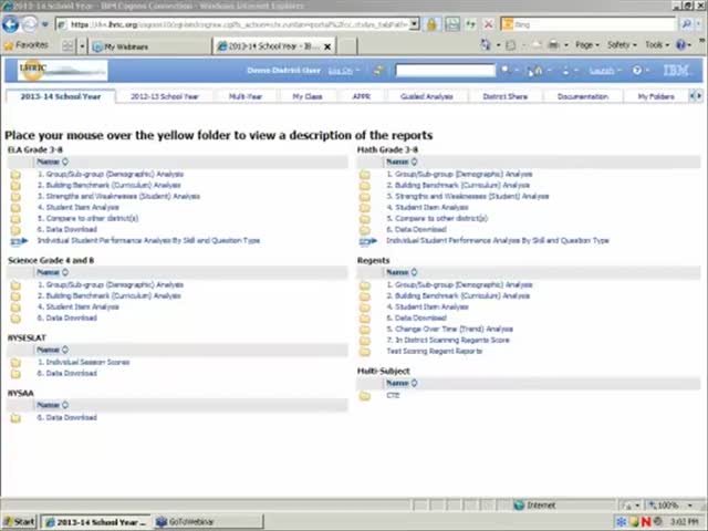 Using Cognos Query Studio