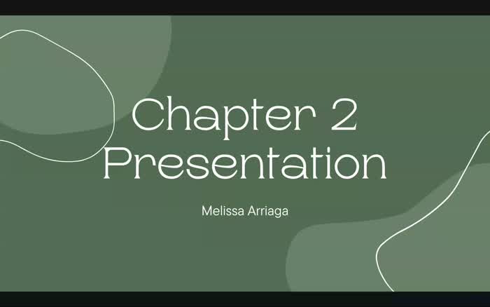 Chapter 2 Presentation
