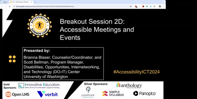 Breakout 2D: Accessible Meetings and Events - Final