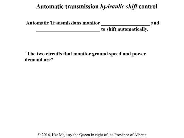 190303d Automatic transmission Governor circuit