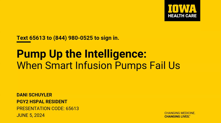 Pharmacy Grand Rounds - Pump Up the Intelligence: When Smart Infusion ...
