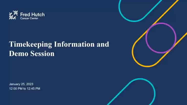 HR Timekeeping Information and Demo Session