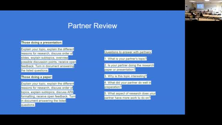 (04/07) CD255: Partner Review I (Recording)