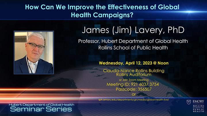 Jim Lavery, PhD - Wednesday, April 12, 2023