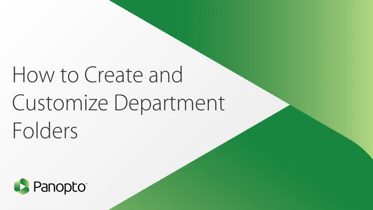 How to Create and Customize Department Folders