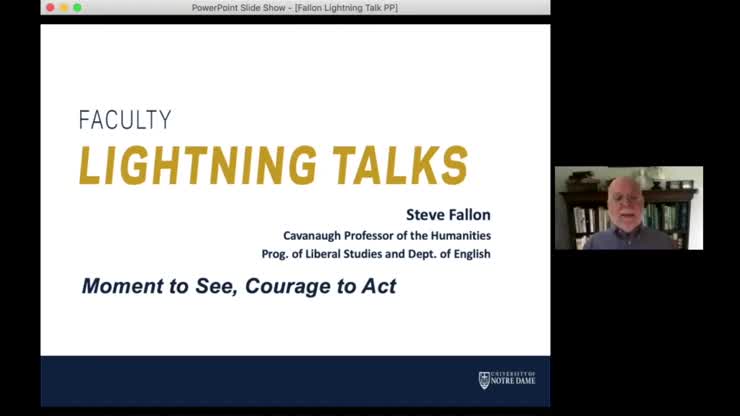 Steve Fallon, Program of Liberal Studies, English