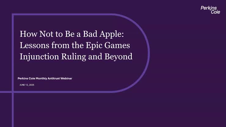 How Not To Be a Bad Apple Lessons From the Epic v. Apple Injunction Ruling