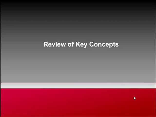 Wk 5 T1 Review of Key Concepts