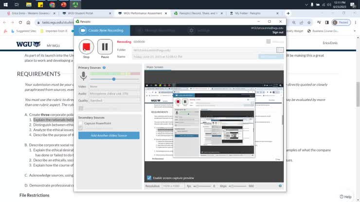 C717 Task 1 Revision Video
