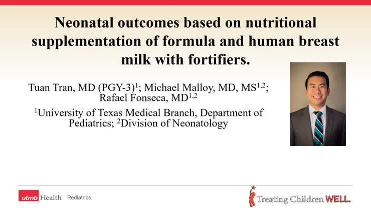 Neonatal outcomes based on nutritional supplementation of formula and ...