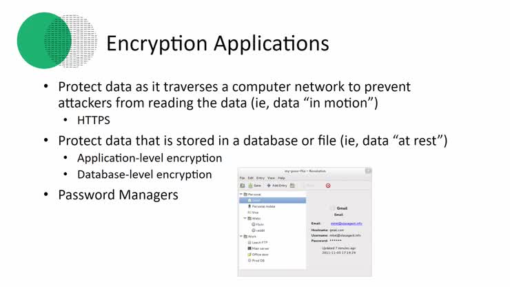 CS 240 - Encryption Applications