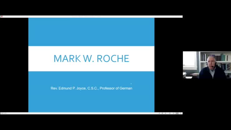 Mark Roche, German and Russian Languages and Literatures