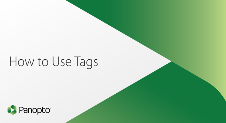 How to Use Tags