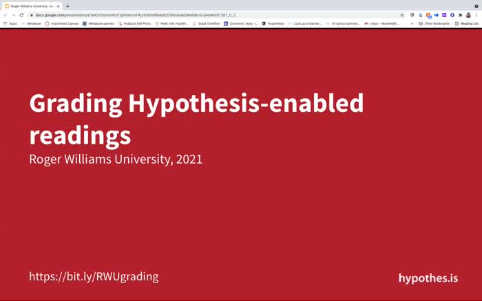 Hypothesis – Grading Annotation