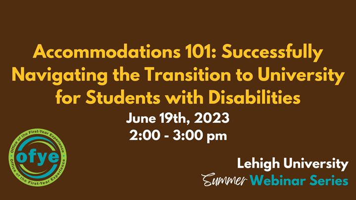 Accommodations 101: Successfully Navigating the Transition to ...