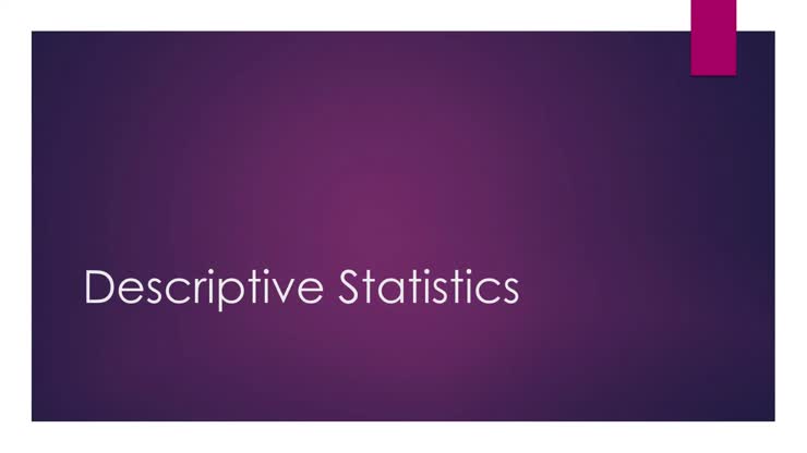 Descriptive Statistics PowerPoint