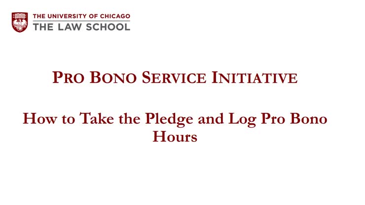How to Take the Pro Bono Pledge
