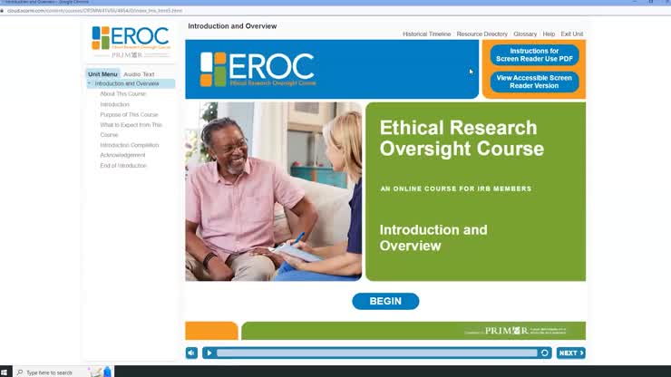 EROC Walkthrough