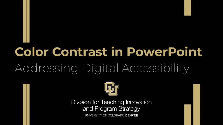 Color Contrast in PowerPoint