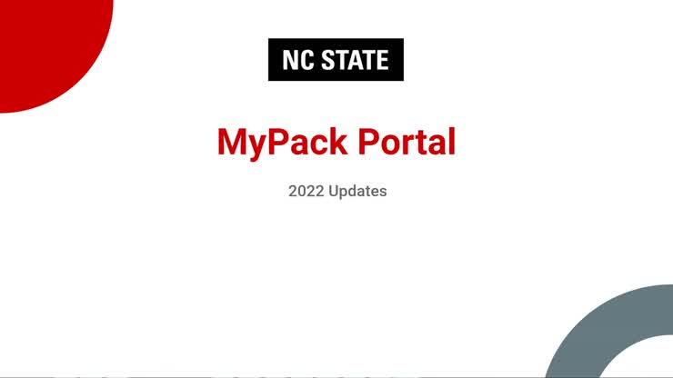 2022 MyPack Portal Update