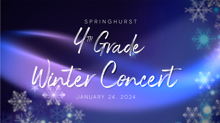 2024 4th Grade Winter Concert