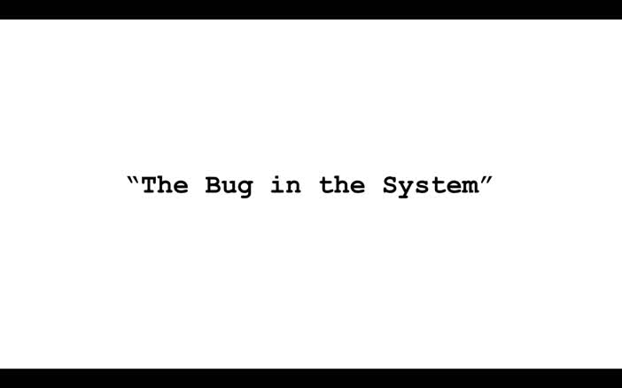 "The Bug in the System"