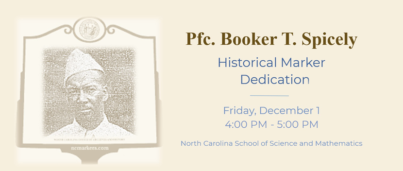 Pfc. Booker T. Spicely Historical Marker Dedication