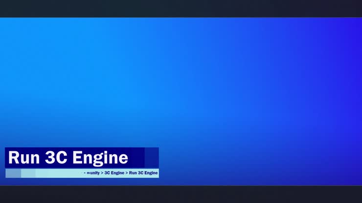 Comments Run 3C Engine - No Audio