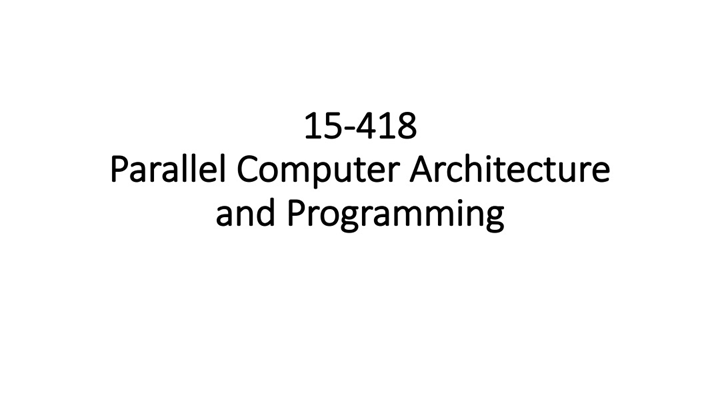 Lecture 08 Parallel Programming Case Studies