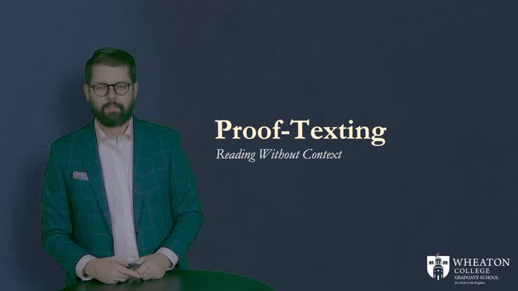 BITH 566 07.2 Proof-Texting - Seth Ehorn
