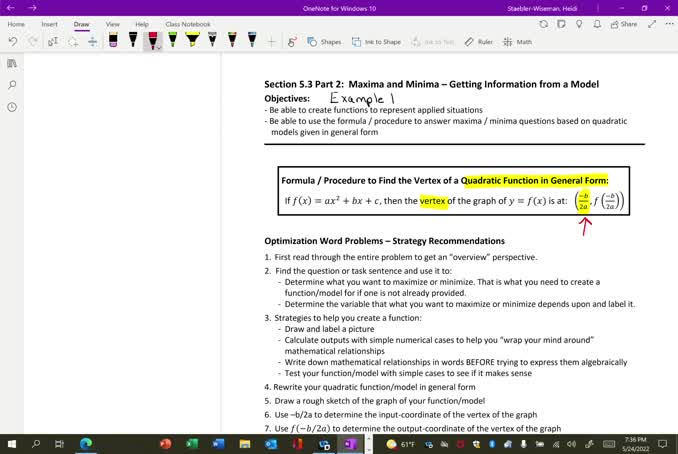 Sect 5.3 Part 2 Example 1 Video 1 Su2022