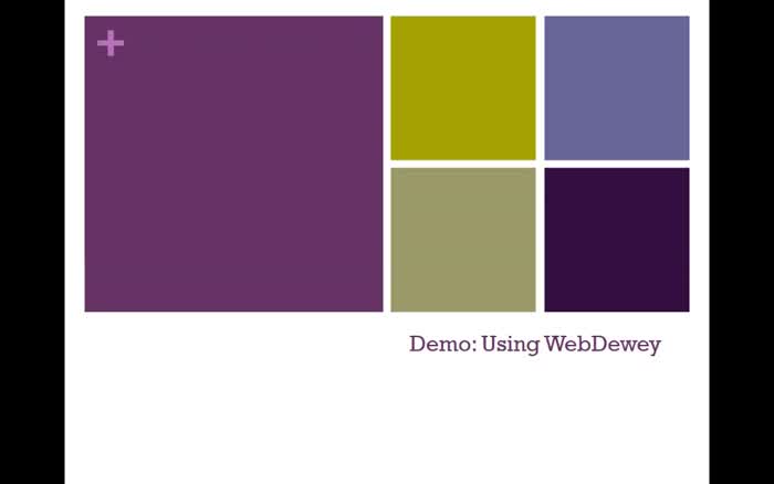 DDC3: WebDewey Demo
