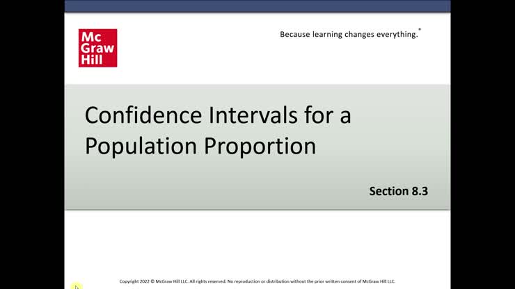 MAT 152 Confidence intervals with proportions 8.3