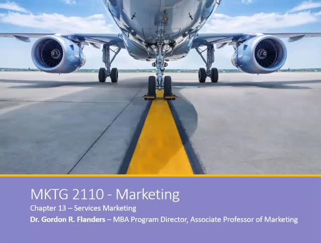 MKTG 2110 - Module 10 - Chapter 13 Lecture