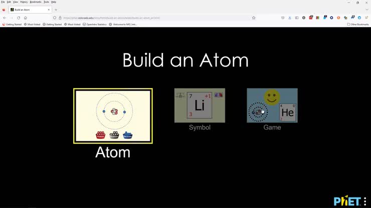 Video Explainer for PhET Build an Atom Simulation
