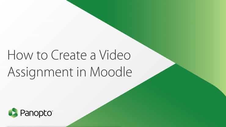 How to Create a Video Assignment in Moodle