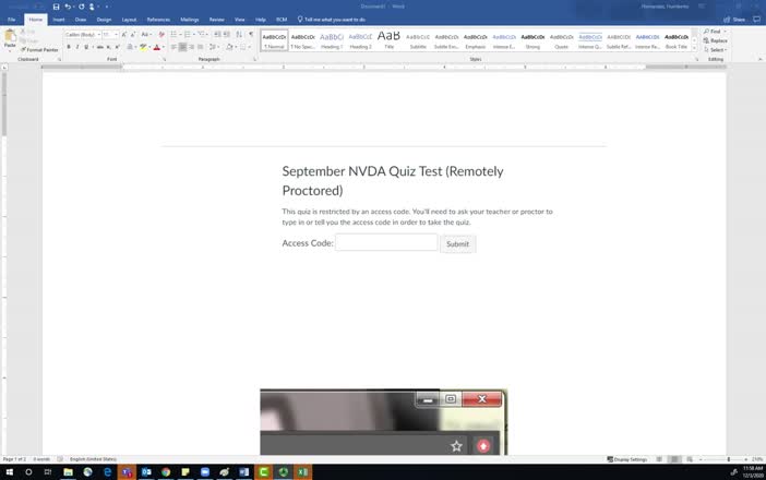 Proctorio Access Code