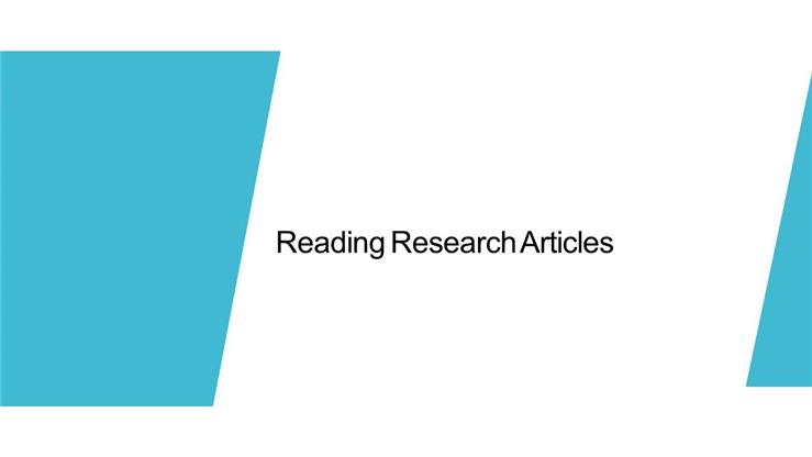 Reading Research Articles/Research Problems, Research Questions, and ...