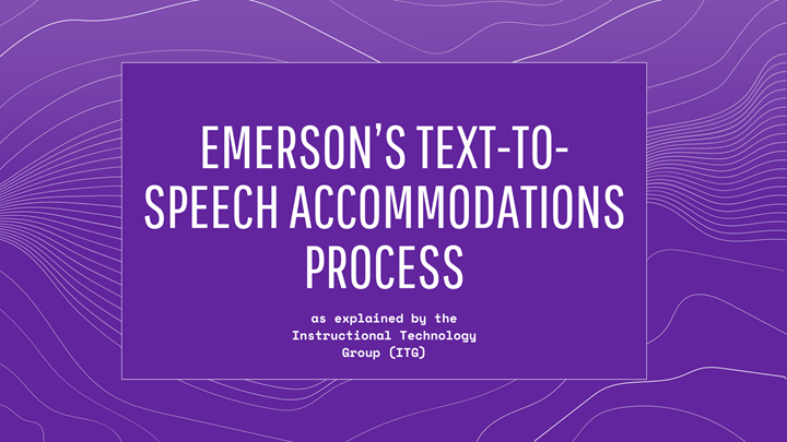 Overview of the text-to-speech accommodations process (original version)