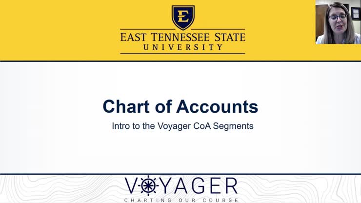 Voyager Chart of Accounts Introduction