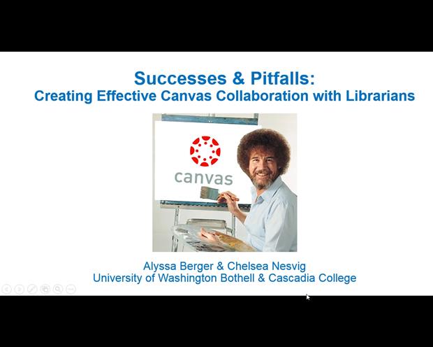 Creating Effective Canvas Collaboration with Librarians: Successes and ...
