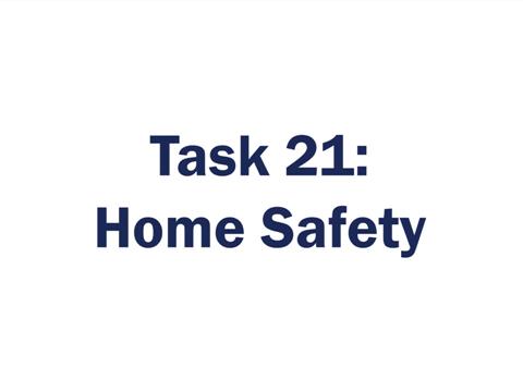 Scoring Video - Task 21 - Home Safety