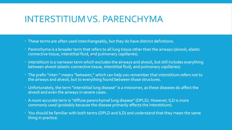 Classification of ILD