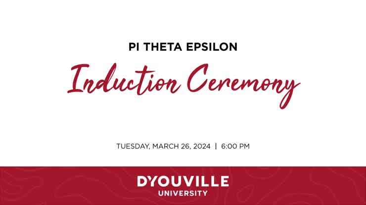 Pi Theta Epsilon Induction Ceremony 2024 | March 26, 2024