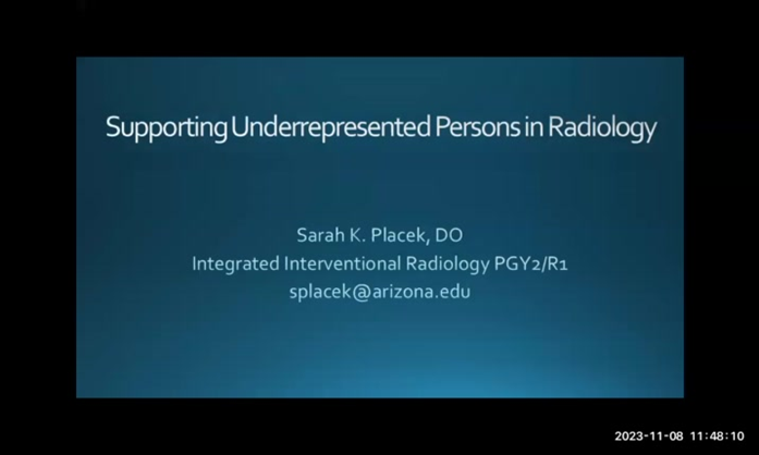 Medical Imaging DEI "Supporting Underrepresented Persons in Radiology ...