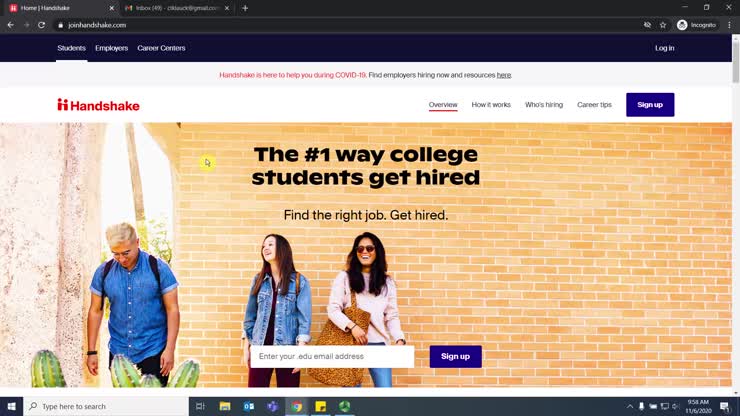 How to Create an Alumni Account in Handshake