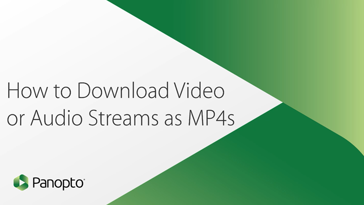How to Download Video or Audio Streams as MP4s