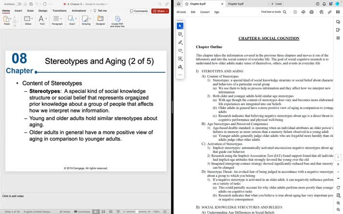 Chapter 8a: Stereotypes & Aging