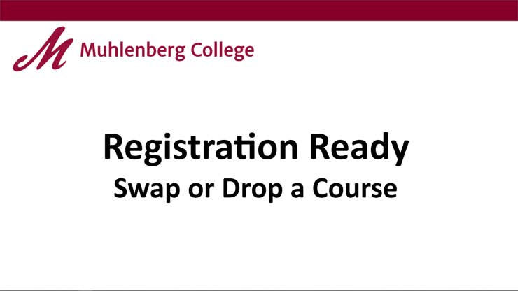 Registration Ready: Swap or Drop a Course