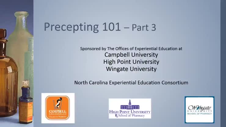 Preceptor 101-Part3